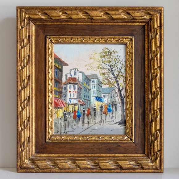 Zavatti | Art | Vintage 95s Zavatti Signed Oil Painting European Street ...